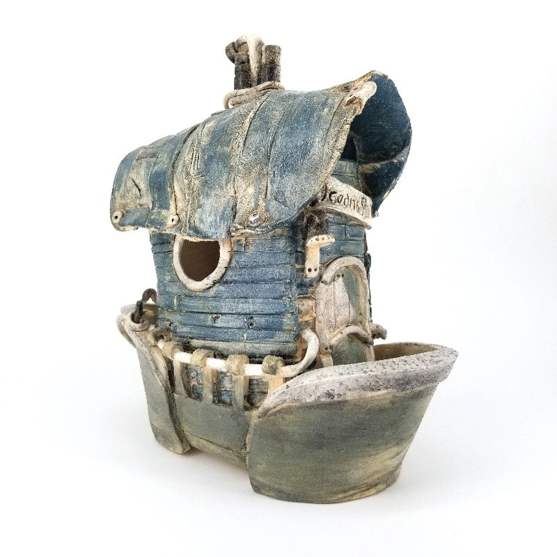 Raku Boat - Ocean Steed | Arts and Heritage Foundation St. Albert