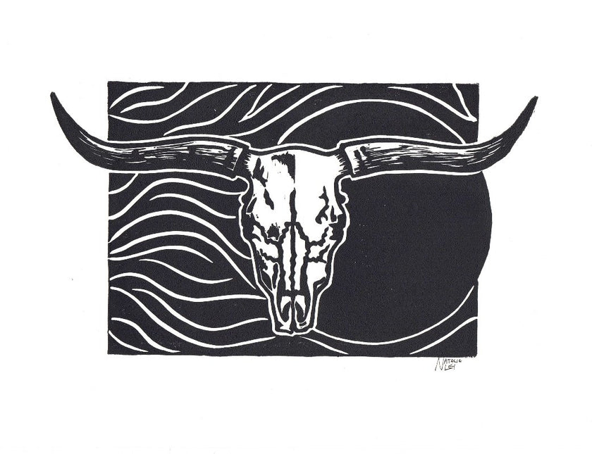 'Cattle Skull' Hand Print | Arts and Heritage Foundation St. Albert