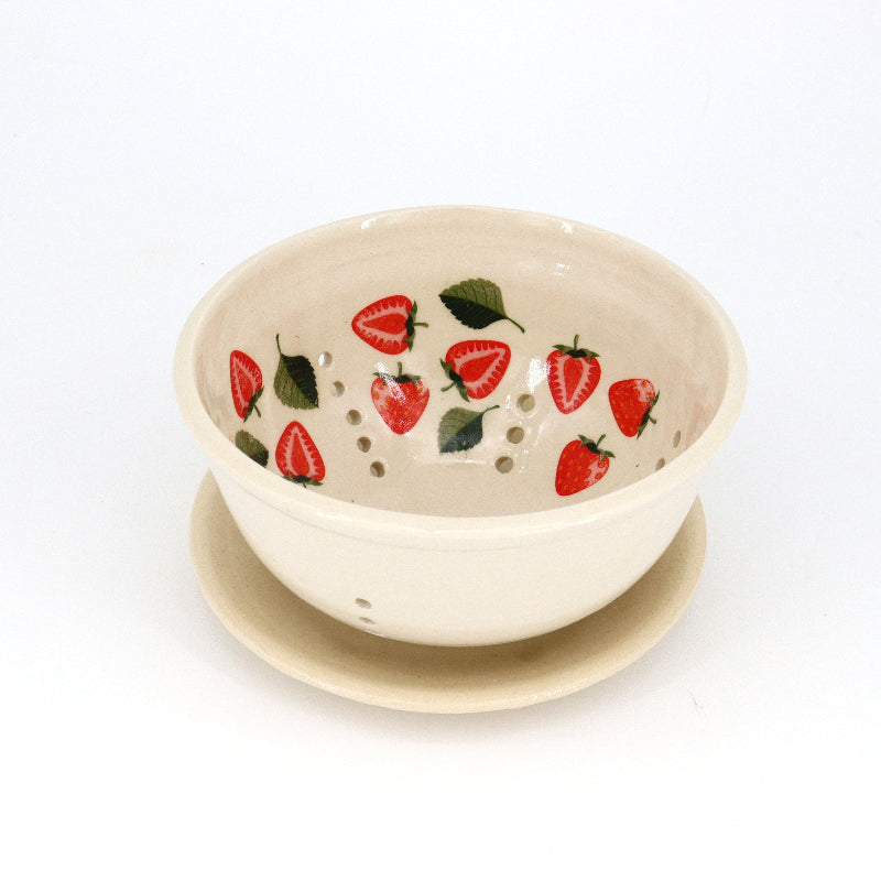 'Strawberry' Berry Bowl Strainer | Arts and Heritage Foundation St Albert