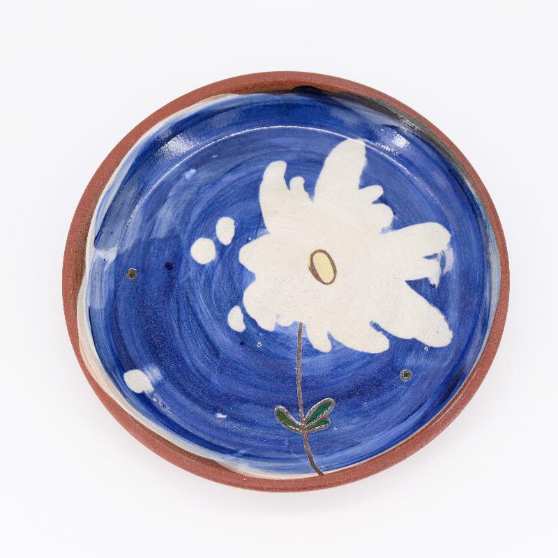 Hand Painted 'Flower' Plate | Arts and Heritage Foundation St. Albert