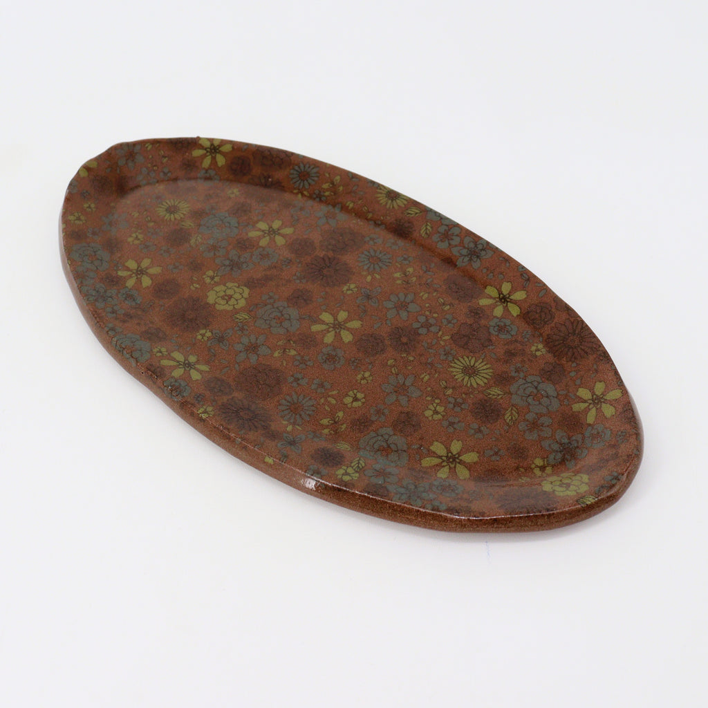Small Oval Ceramic Tray with Floral Pattern | Arts and Heritage ...