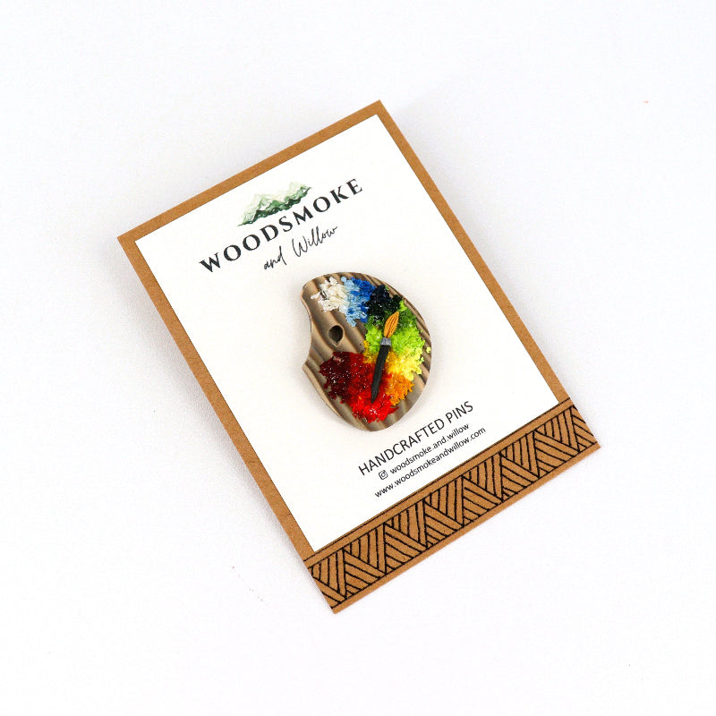 Painterly Palette Pin | Arts and Heritage Foundation St Albert