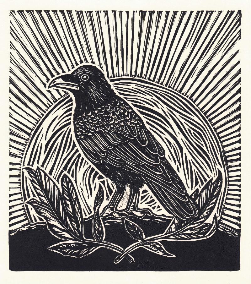 'Raven' Hand Print | Arts and Heritage Foundation St. Albert