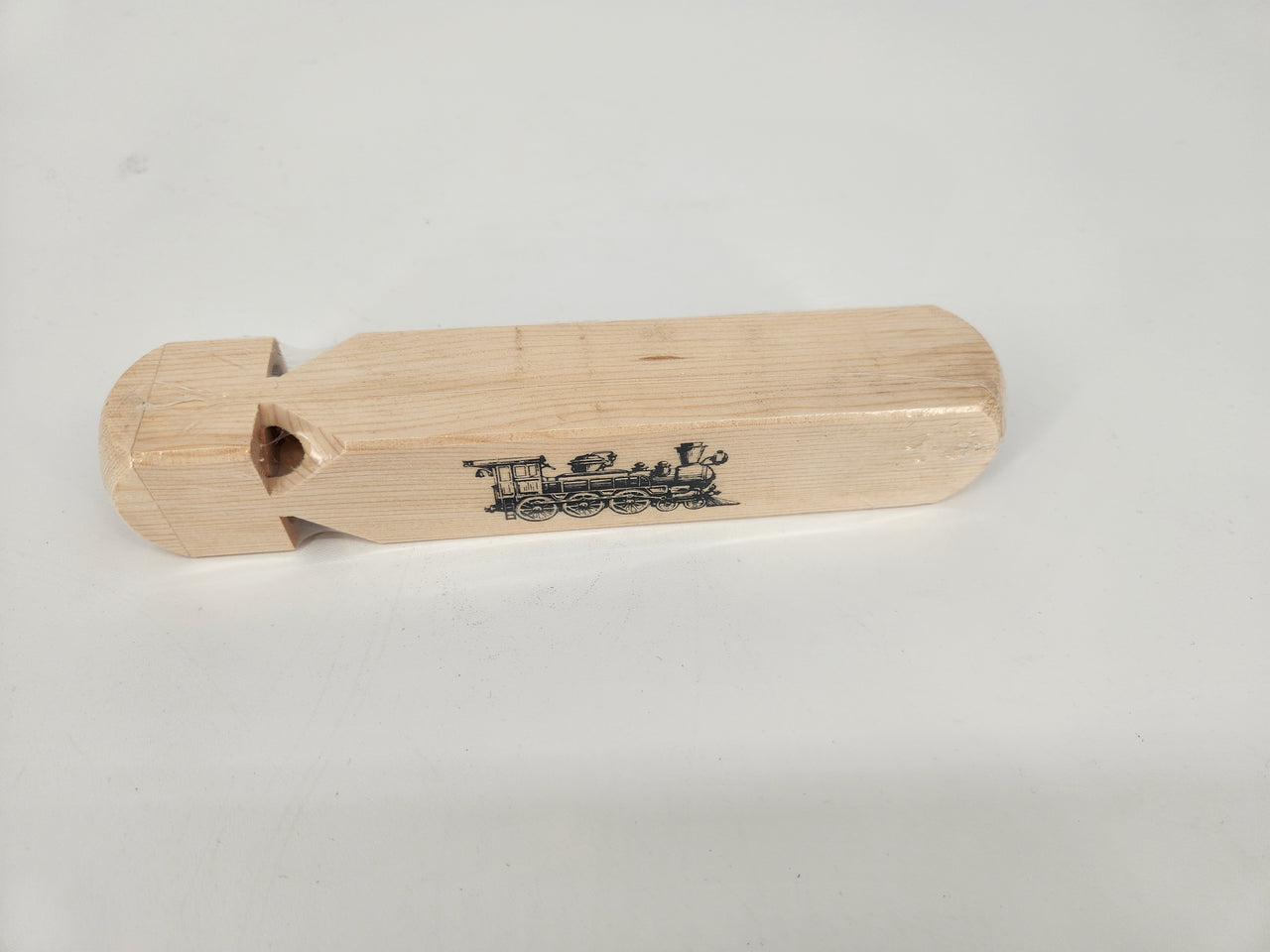 Wooden Train Whistle 7.5" | Arts and Heritage Foundation St. Albert