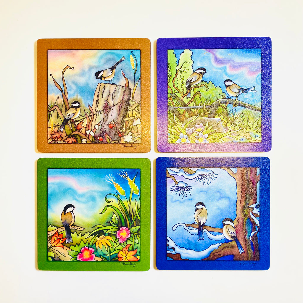 Silk Concepts Coasters (set of 4) | Arts and Heritage Foundation St. Albert